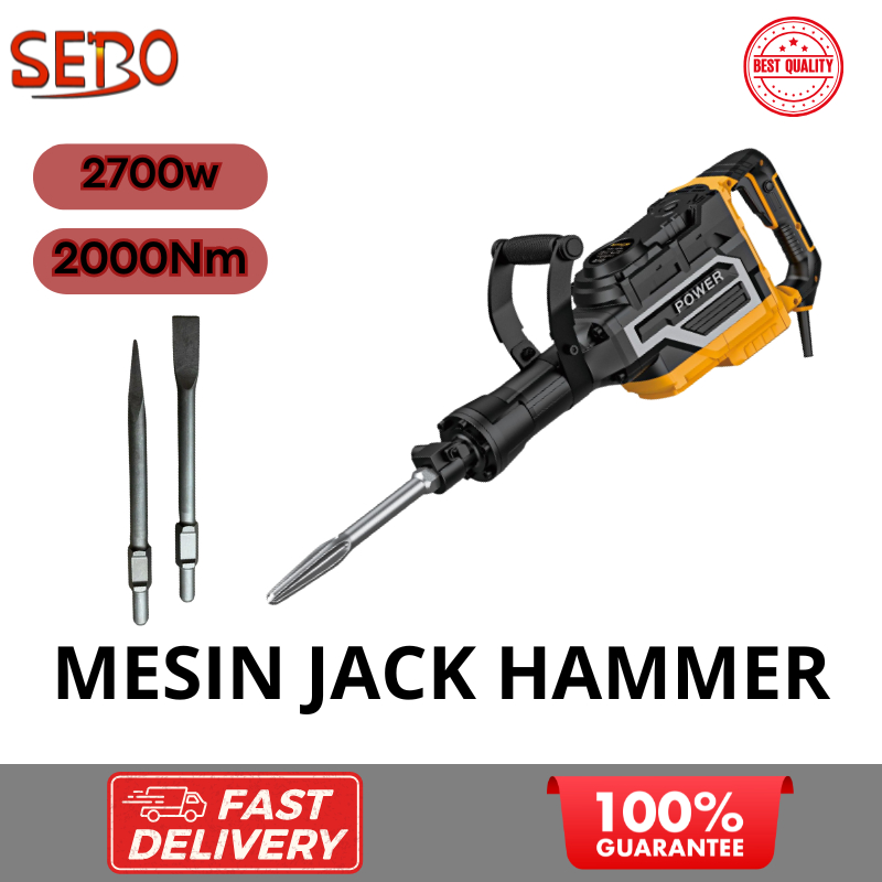 Jual Mesin Jack hammer Bobok Beton Demolition Hammer Mesin Pemecah Batu Aspal Multifungsi - AK ...