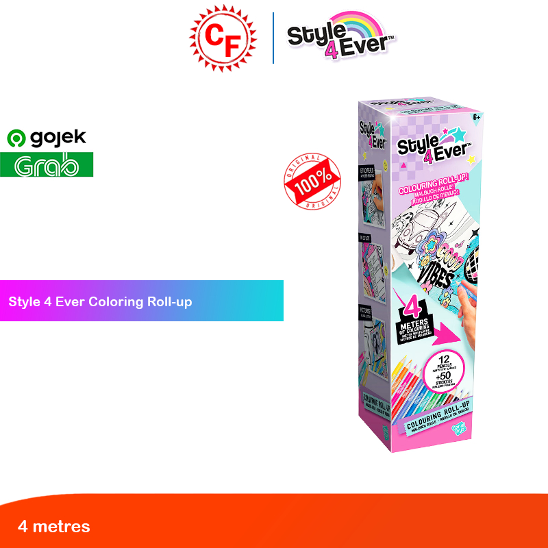 Jual Original Style 4 Ever Coloring Roll-up - 4 metres | Shopee Indonesia