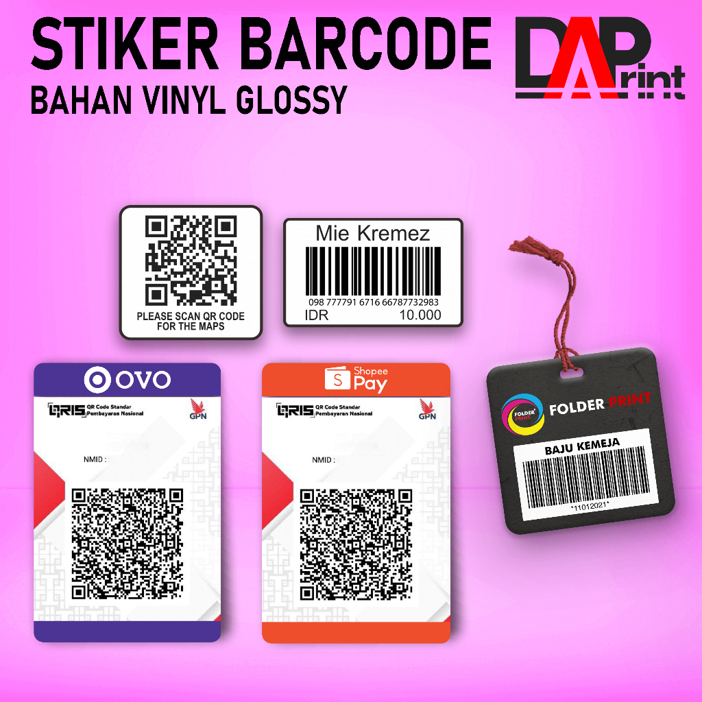 Jual Cetak Stiker Label Barcode Custom | Shopee Indonesia