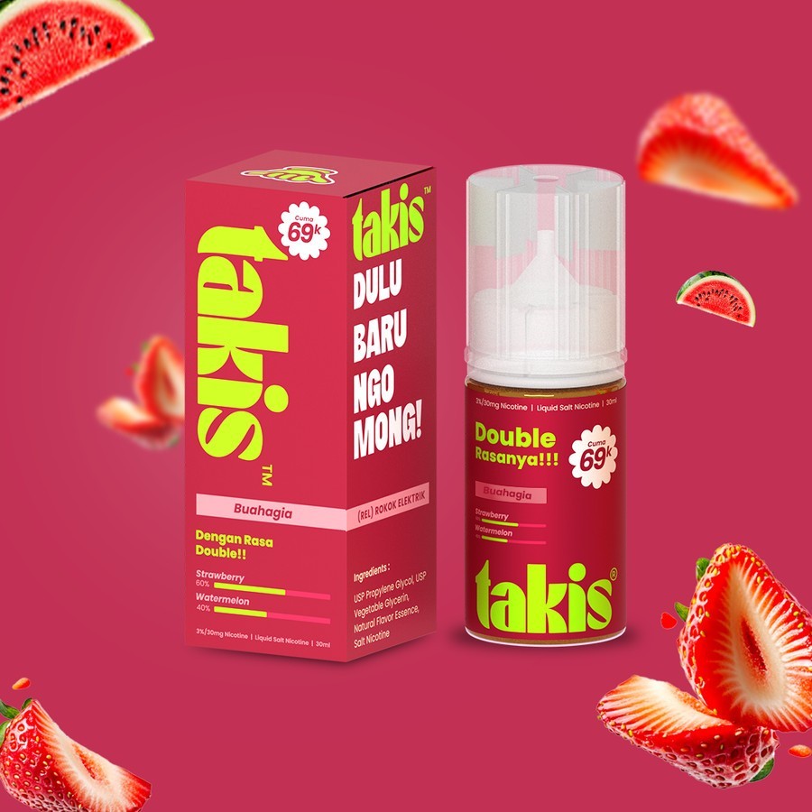 Jual Takis Buahagia Strawberry Watermelon Salt Nic 30ML by Takis ...