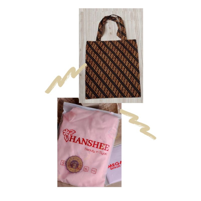 Jual 1paket tas batik& zipper||tas batik free zipper sablon nama & tas ...