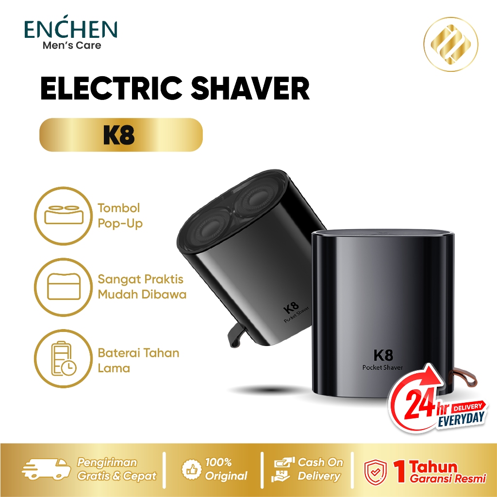 Jual 【COD】ENCHEN K8/Z4 Pop-up Alat Cukur Elektrik Pencukur Jenggot Travel IP68 Waterproof ...