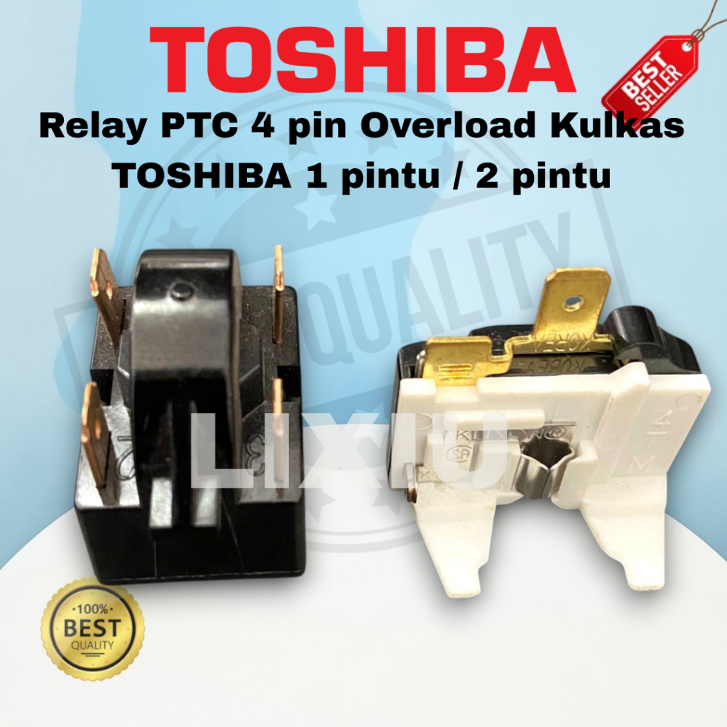 Jual Relay PTC 4 pin Overload Kulkas TOSHBA 1 pintu / 2 pintu | Shopee ...