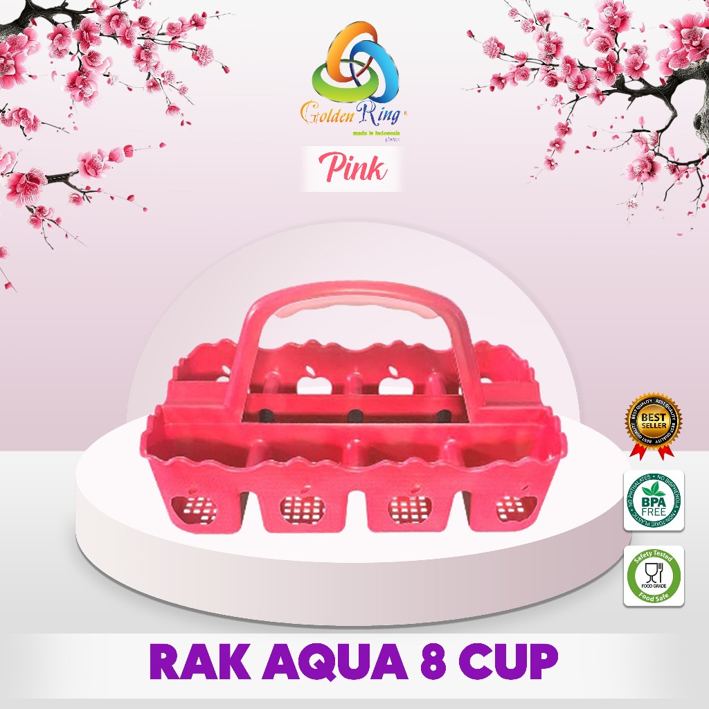 Jual RAK AQUA 8 CUP / Keranjang Botol / Tempat air mineral botol ...