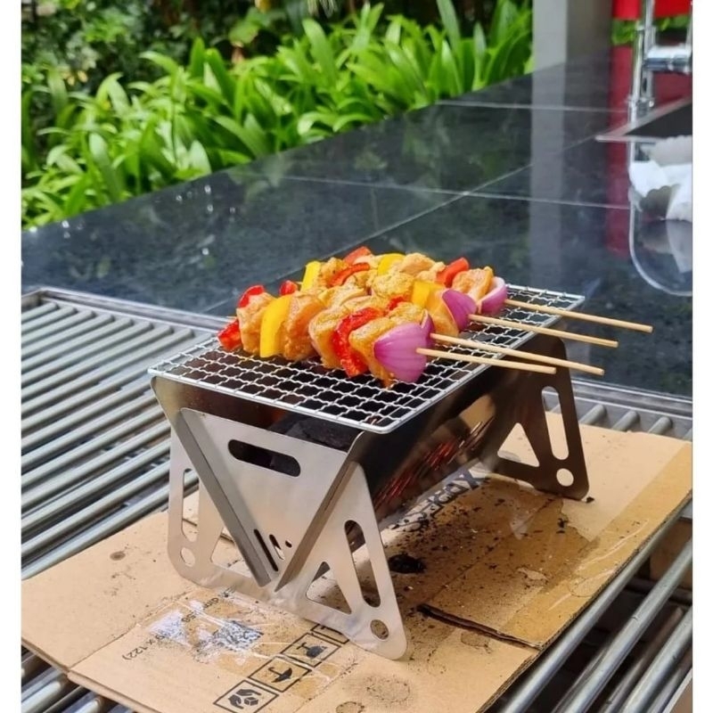 Jual Alat Pemanggang / Panggangan Mini Portable Lipat Bahan Stainless ...