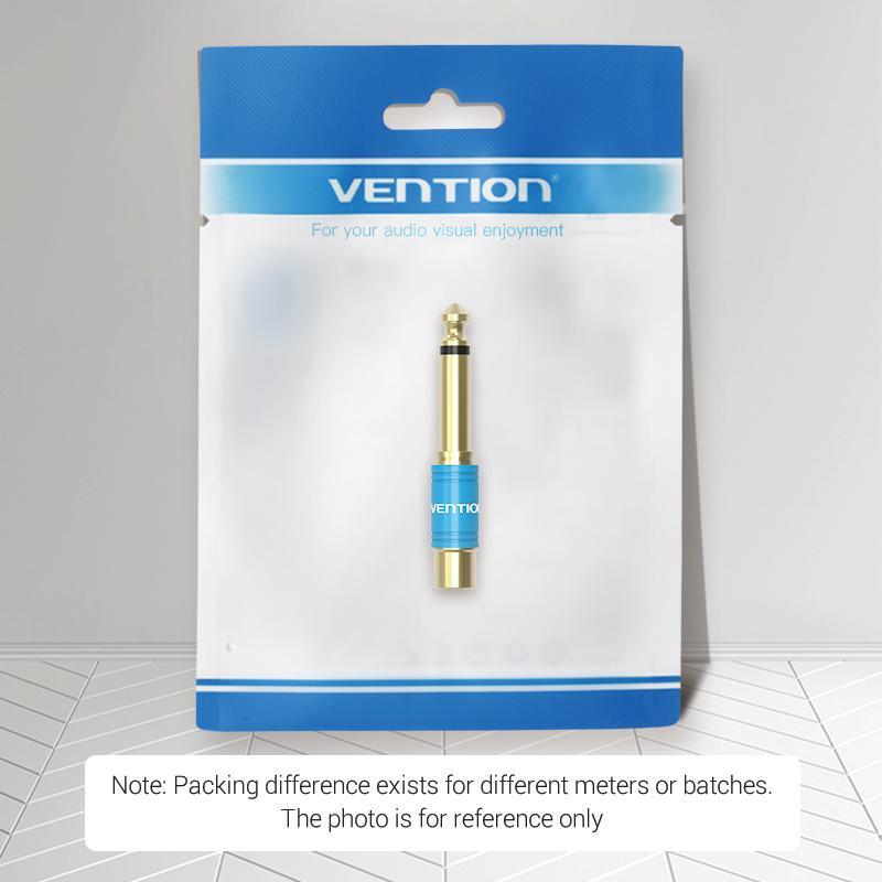 Jual Vention C03 Converter Mono 6.5mm Male To RCA Female Adapter Blue ...