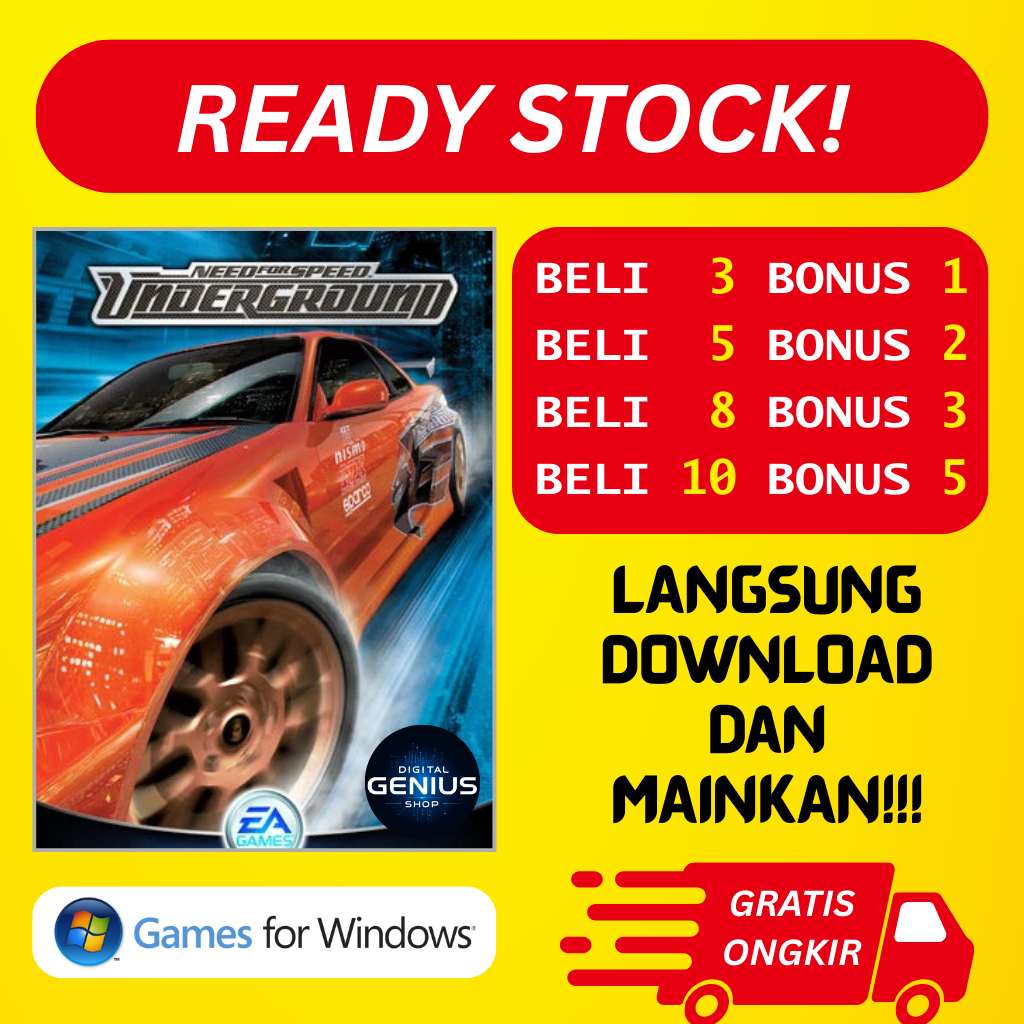 Jual Need for Speed Underground - Steam Racing Simulator Action Adventure PC Game | Shopee Indonesia
