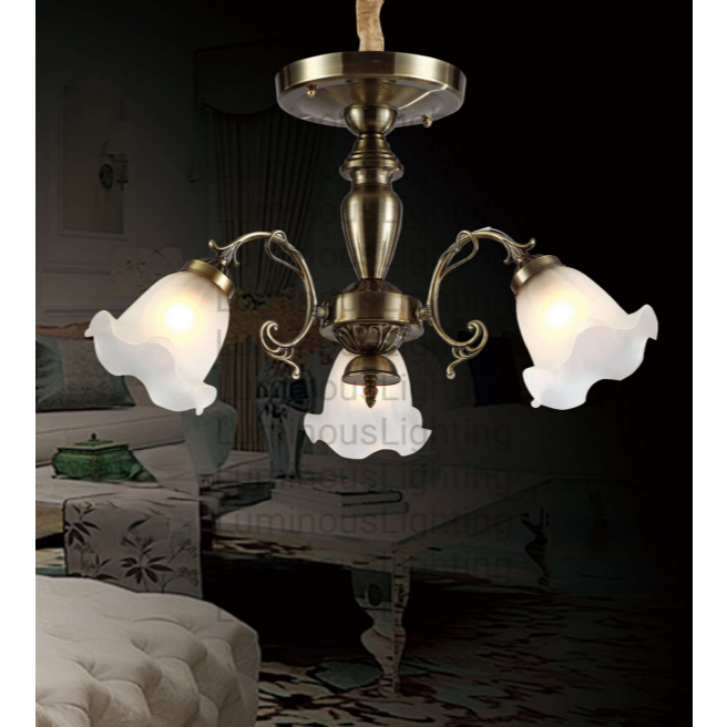 Jual SL8256A-3AB LAMPU GANTUNG HIAS KACA BUNGA MINIMALIS MODERN KLASIK TERAS RESTORAN RUANG TAMU ...