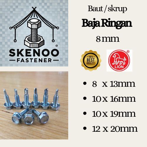 Jual (100 gr) Skrup Baja Ringan Moon Lion, Kode "L" / SDS SCREW LION ...