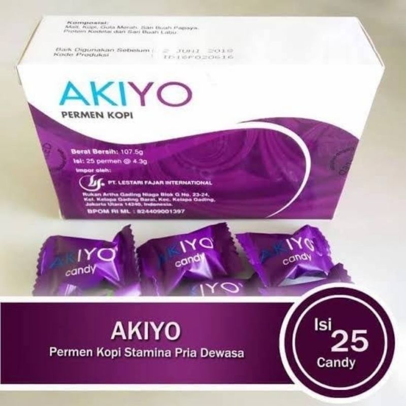 Jual Permen Akiyo Asli Original Akiyo Candy For Men 10 pcs | Shopee ...