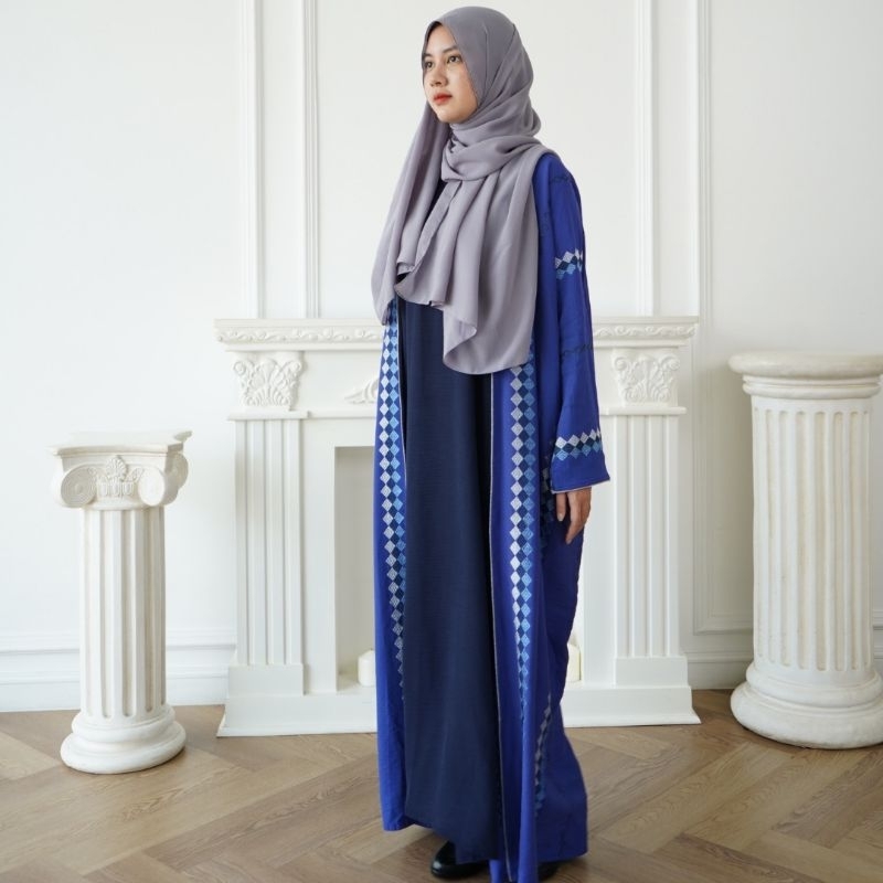 Jual Riyadh Outer Abaya - Kalev Series - Biru Royal - Regular Premium ...
