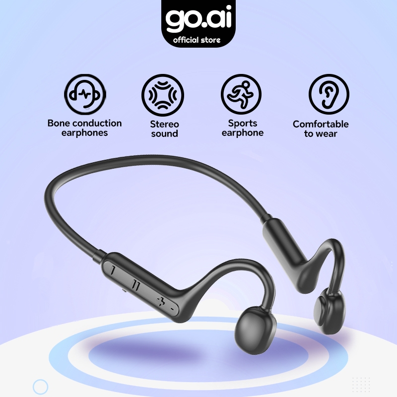 Jual Go.ai Sports Headset Earphone Bluetooth TWS Bone Conduction ...
