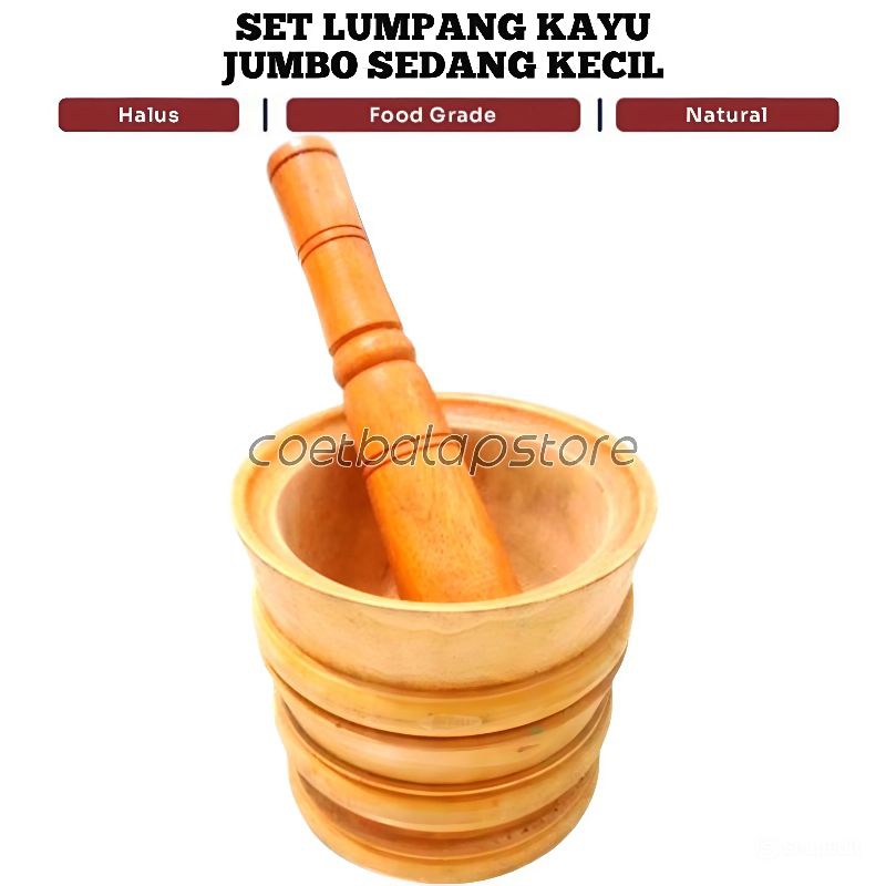 Jual Alat Tumbuk Tradisional Set Lumpang Kayu Kualitas Terbaik ...