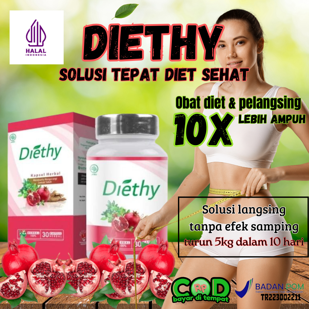 Jual DIETHY OBAT DIET PALING AMPUH TURUN 10KG pembakar lemak perut ...