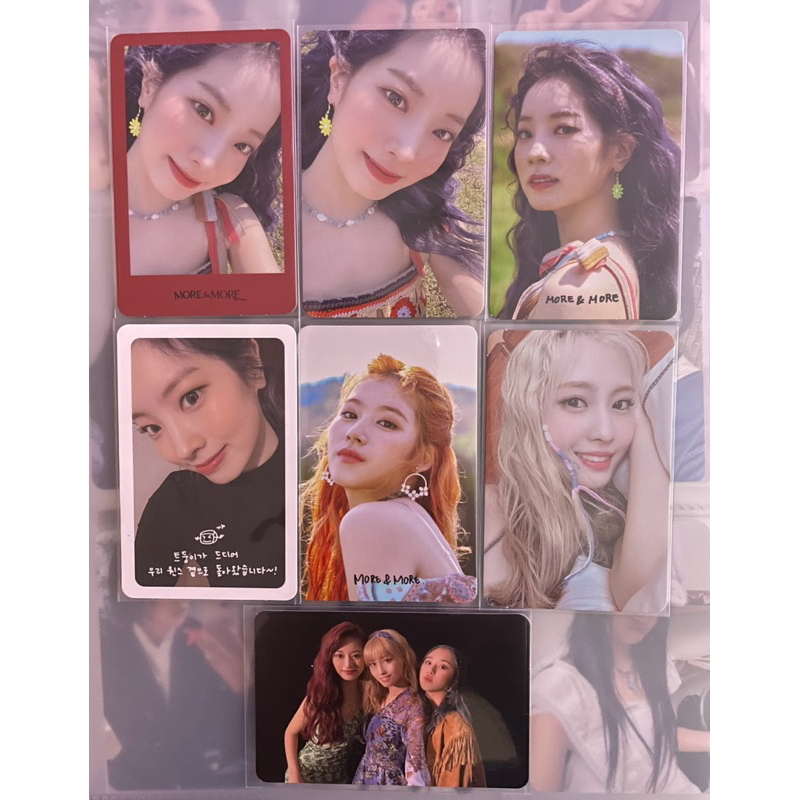 Jual TWICE PHOTOCARD OFFICIAL MORE & MORE ALBUM DAHYUN MOMO SANA CHAEYOUNG TZUYU | Shopee Indonesia