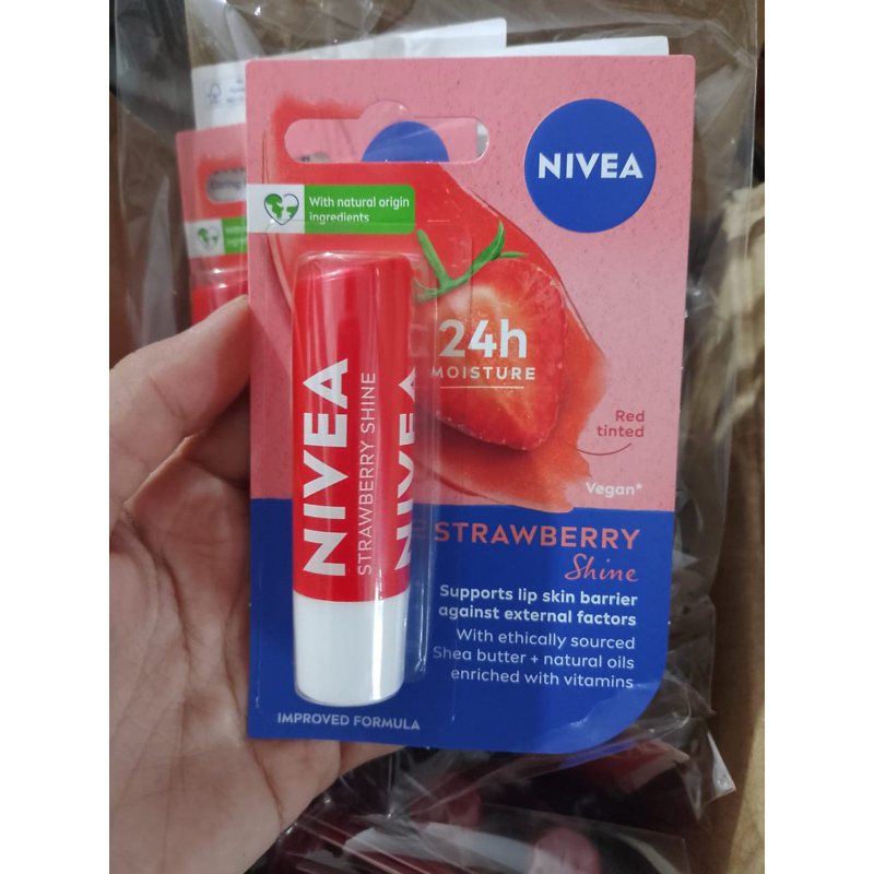Jual NIVEA LIPBALM STRAWBERRY | Shopee Indonesia