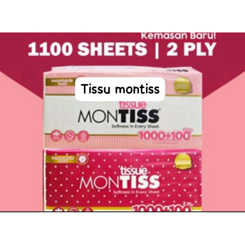 Jual tissue montiss kemasan 1000gr | Shopee Indonesia
