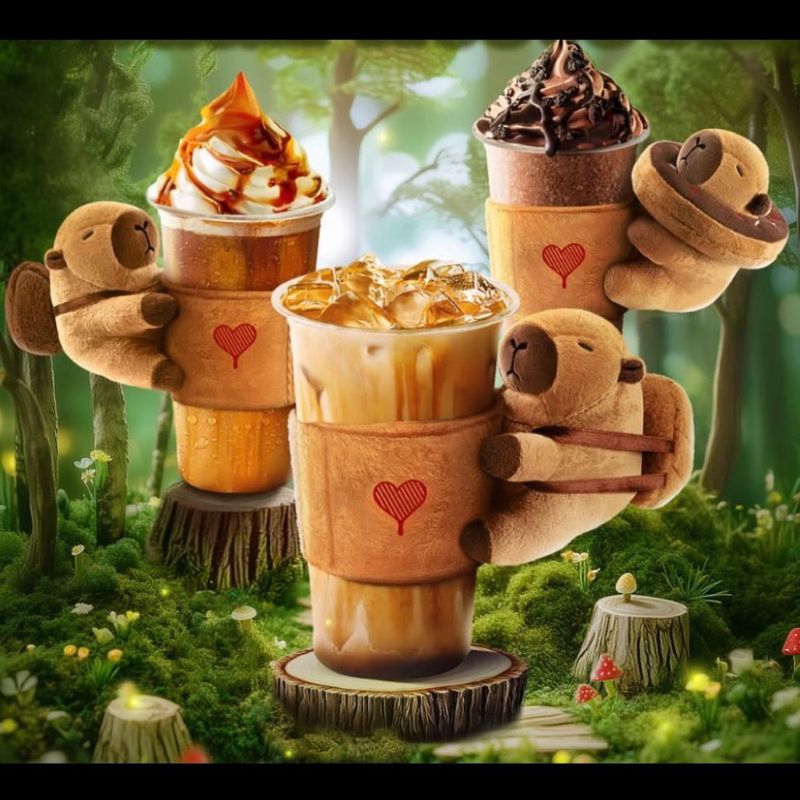 Jual Official Capybara Cup Sleeve, Kopi Kenangan | Shopee Indonesia