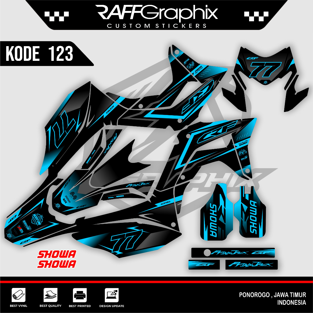 Jual DECAL CRF FULL BODY KODE 123 - DECAL CRF - DECAL CRF CUSTOM ...