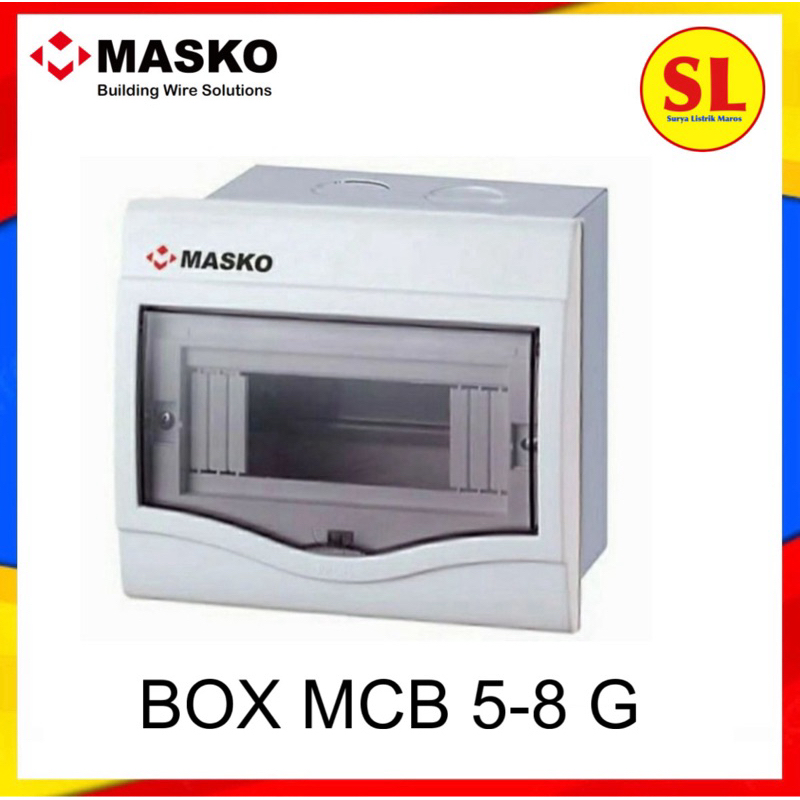 Jual MASKO BOX MCB 5-8 GRUP PUTIH 9808L TEMPAT MCB | Shopee Indonesia
