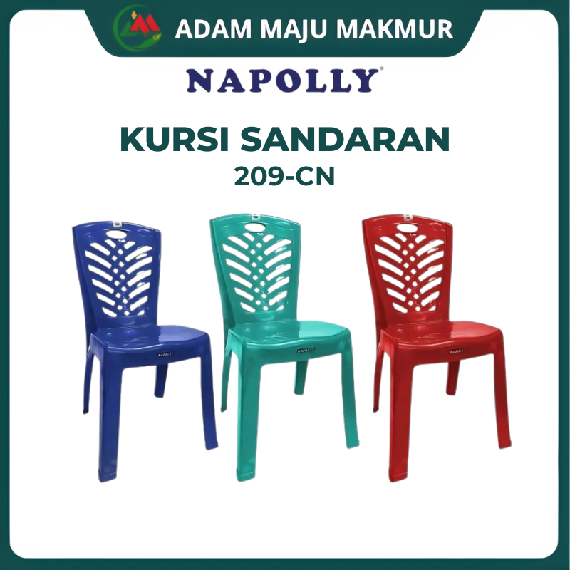 Jual Kursi Sandaran Napolly 209CN - Kursi RT ( MERAH, BIRU DAN HIJAU ...