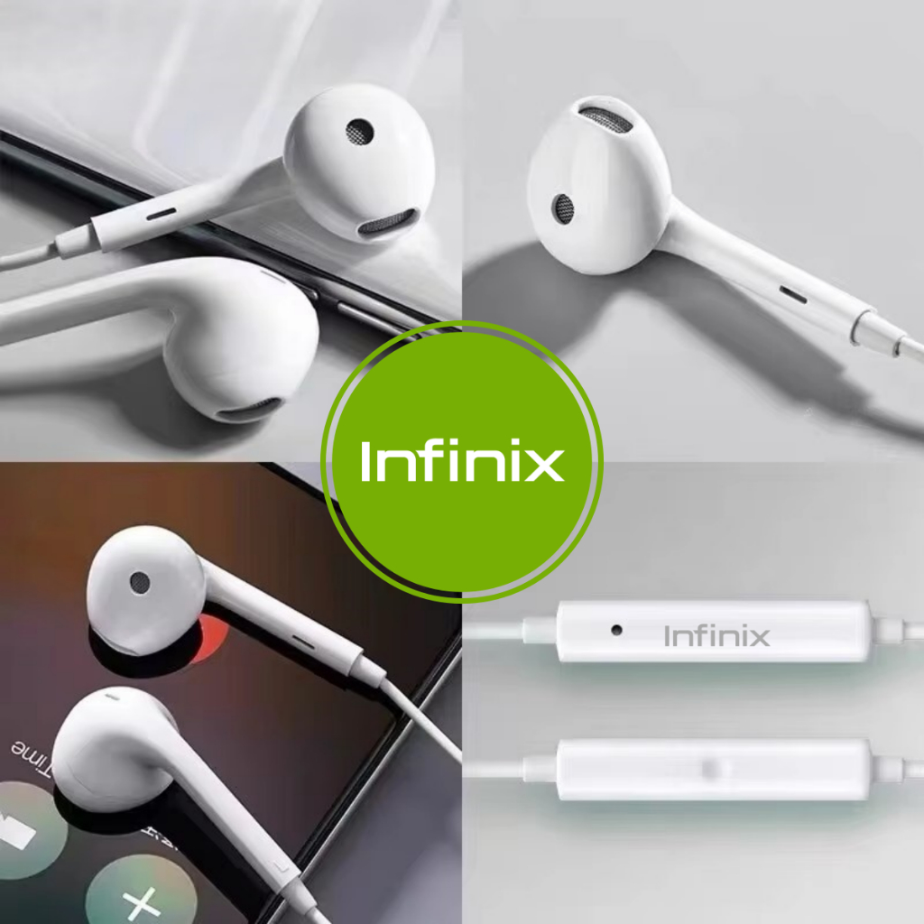Jual UNIQUE HEADSET INFINIX ORIGINAL 100% WITH MIC IN EAR EARPHONE ...