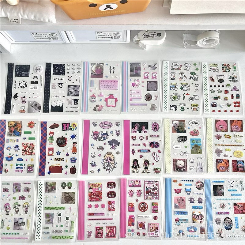 Jual Japanese Juminocore Sticker Sheet Size M5 Binder Heisei Retro ...