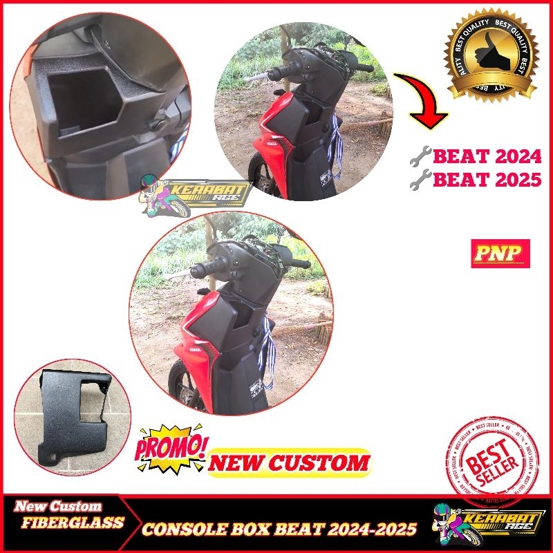 Jual Aksesoris motor honda beat deluxe 2024-2025 Console box Winglet ...