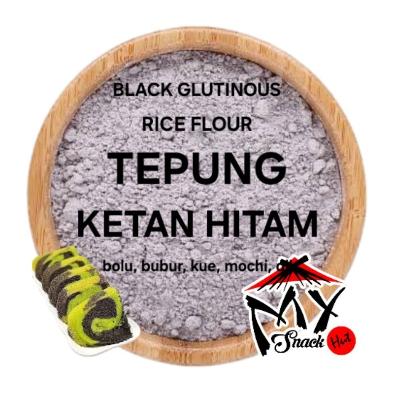 Jual TEPUNG KETAN HITAM 250GR BLACK GLUTINOUS RICE POWDER BUBUK CAKE ...