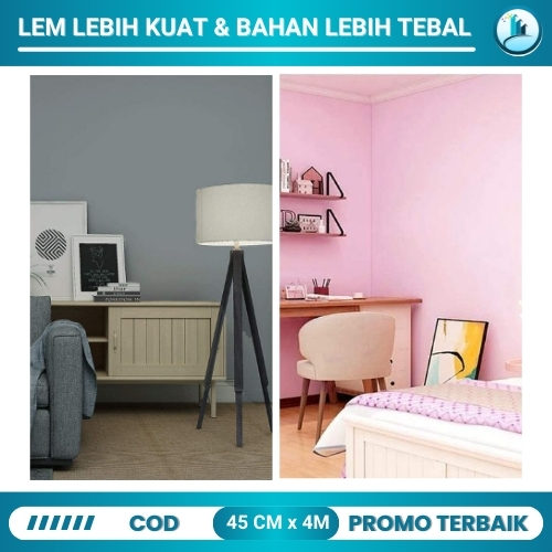 Jual PAKET PROMO Wallpaper Dinding Putih Polos Wallpaper Dinding Kamar ...