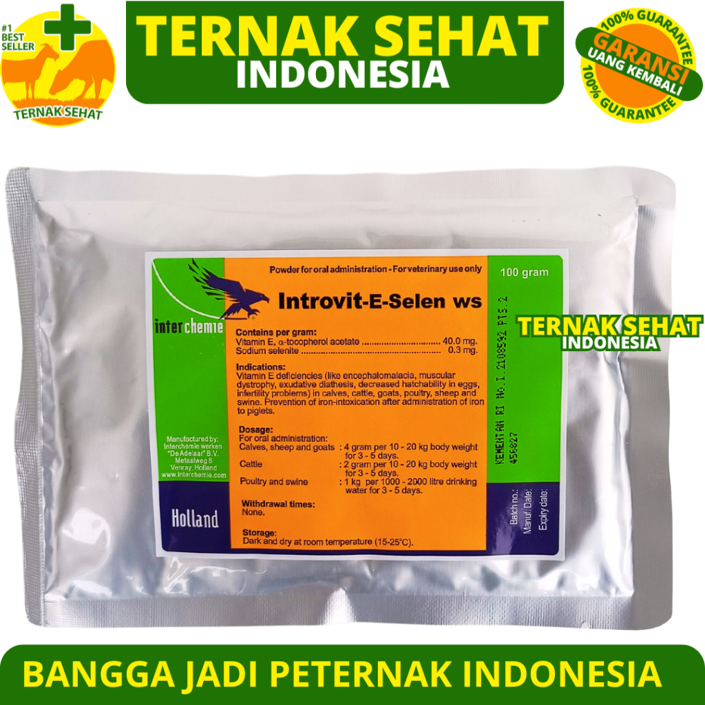 Jual INTROVIT E SELEN WS 100 GRAM - Vitamin Meningkatkan Fertilitas ...