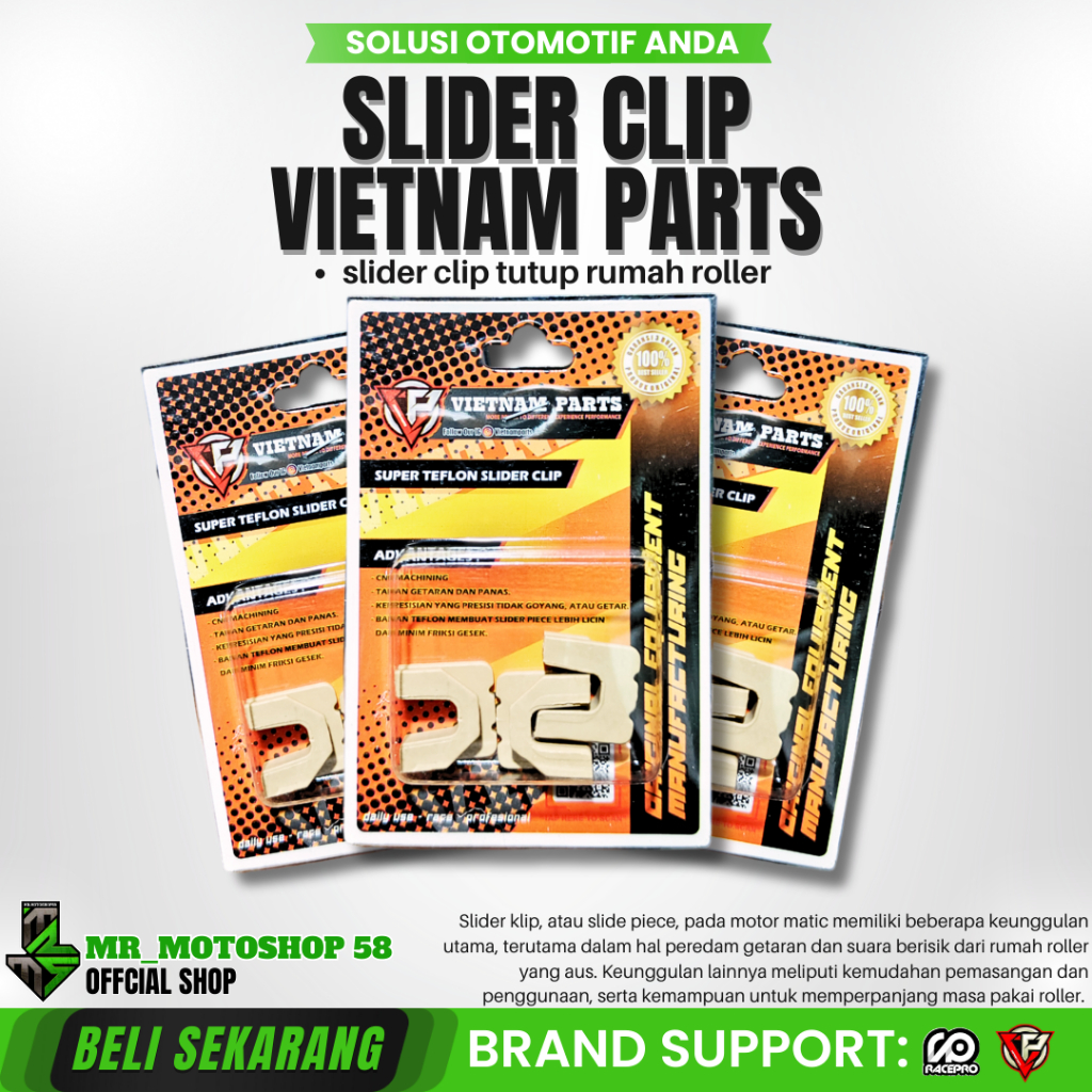 Jual SLIDER CLIP TUTUP RUMAH ROLLER KARET RUMAH ROLLER SLIDER PIECE ...
