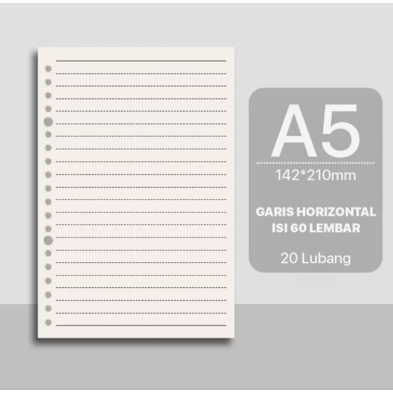 Jual Refill Kertas Binder A4 – Halus, Tebal & Nyaman untuk Menulis (Isi ...