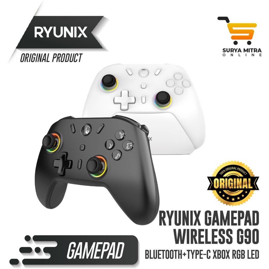 Jual Sades Ryunix G90 Gamepad Hall Effect Tri Mode Gaming Controller ...