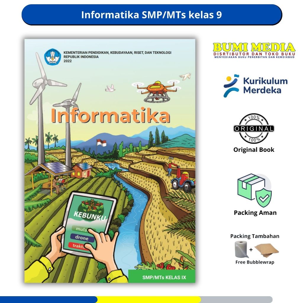 Jual Buku Informatika smp?MTs Kelas 9 Kurikulum Merdeka Kemdikbudristek | Shopee Indonesia