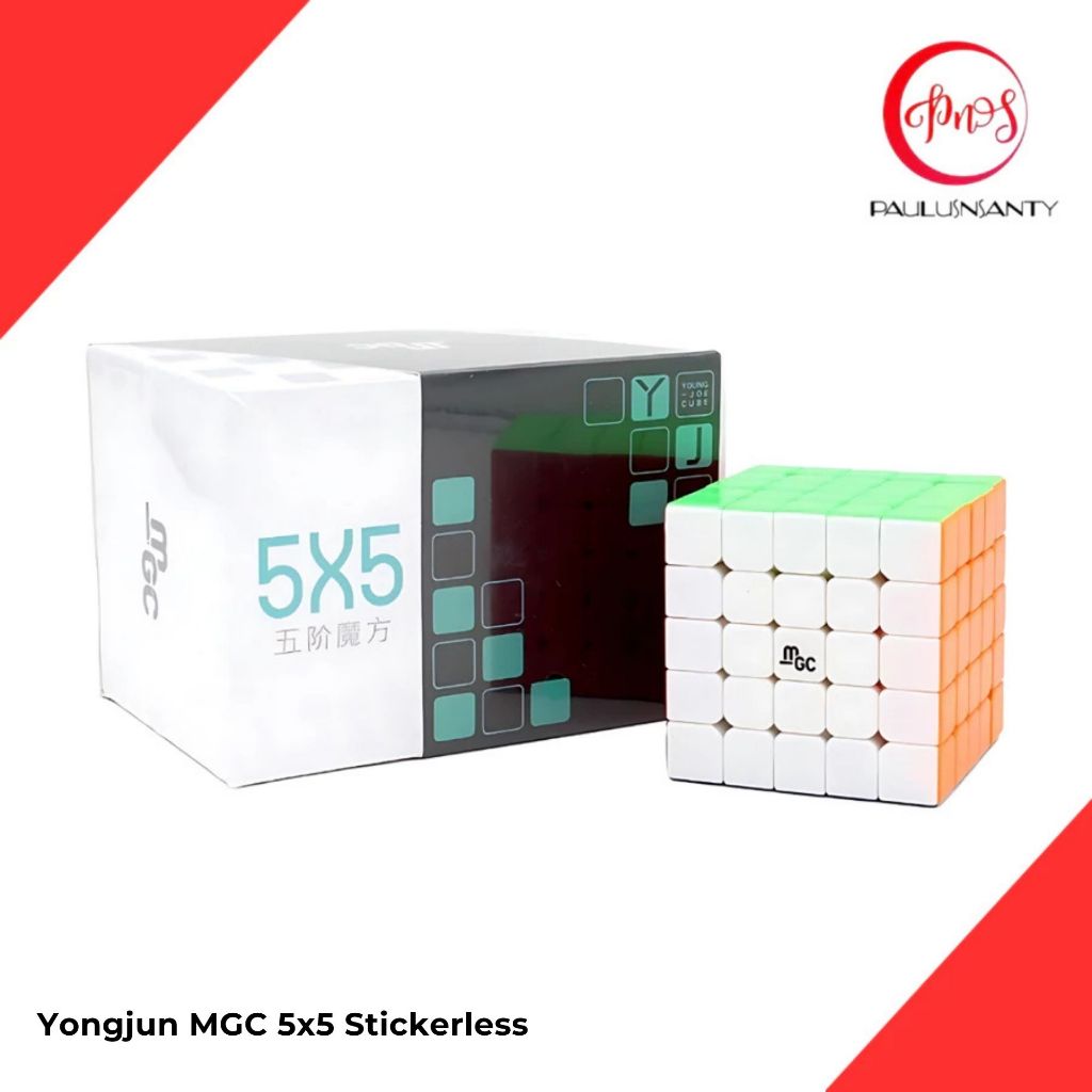Jual Cube Puzzle 5x5 Yongjun MGC Stickerless 5x5 Magnetic ORIGINAL ...