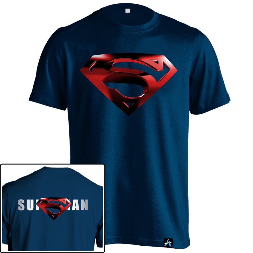 Jual Kaos Superman Navy Baju Superhero 3D merah silver Dewasa HER-123 ...