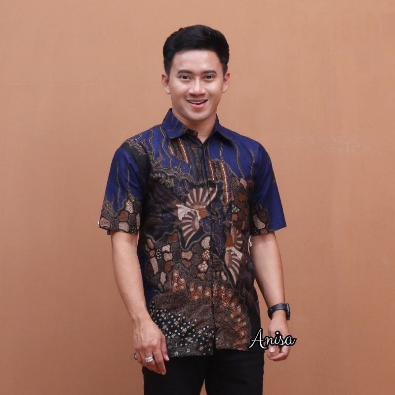 Jual KEMEJA BATIK PRIA || KEMEJA BATIK PRIA LENGAN PENDEK KEREN ...