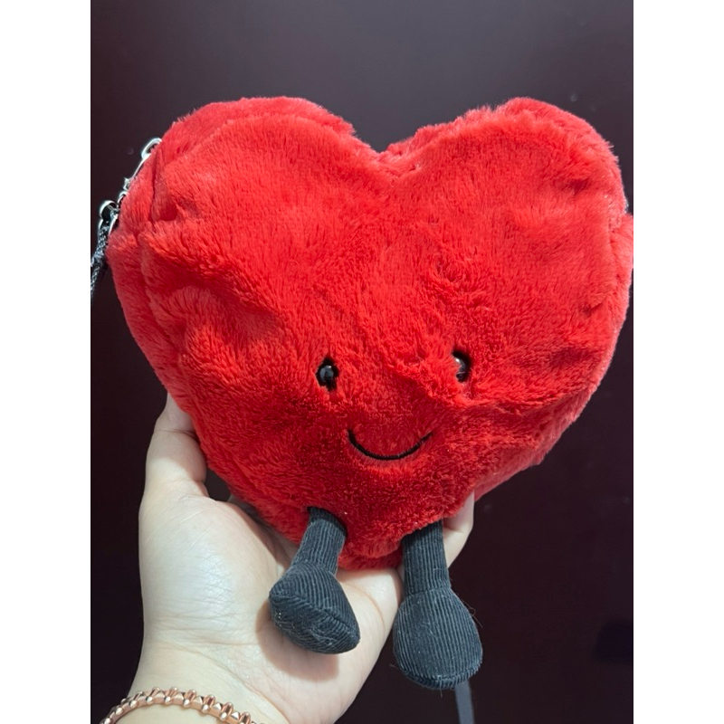 Jual Boneka Tas Jelly Cat Karakter Hati/Love Merah 16 Cm | Shopee Indonesia