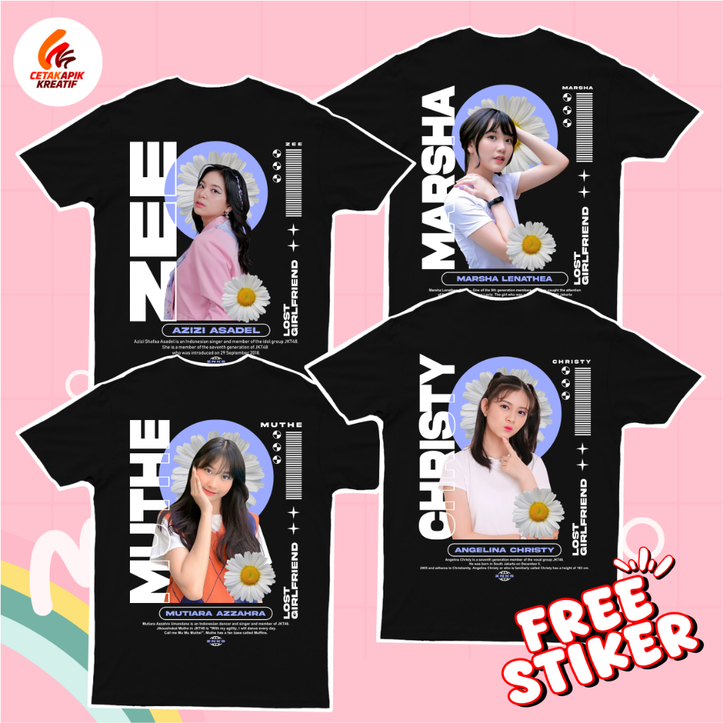 Jual ( Free sticker + ganci)KAOS JKT48 NEW ERA SUMMER EDITION ALL MEMBER COMBED 24S | Shopee ...