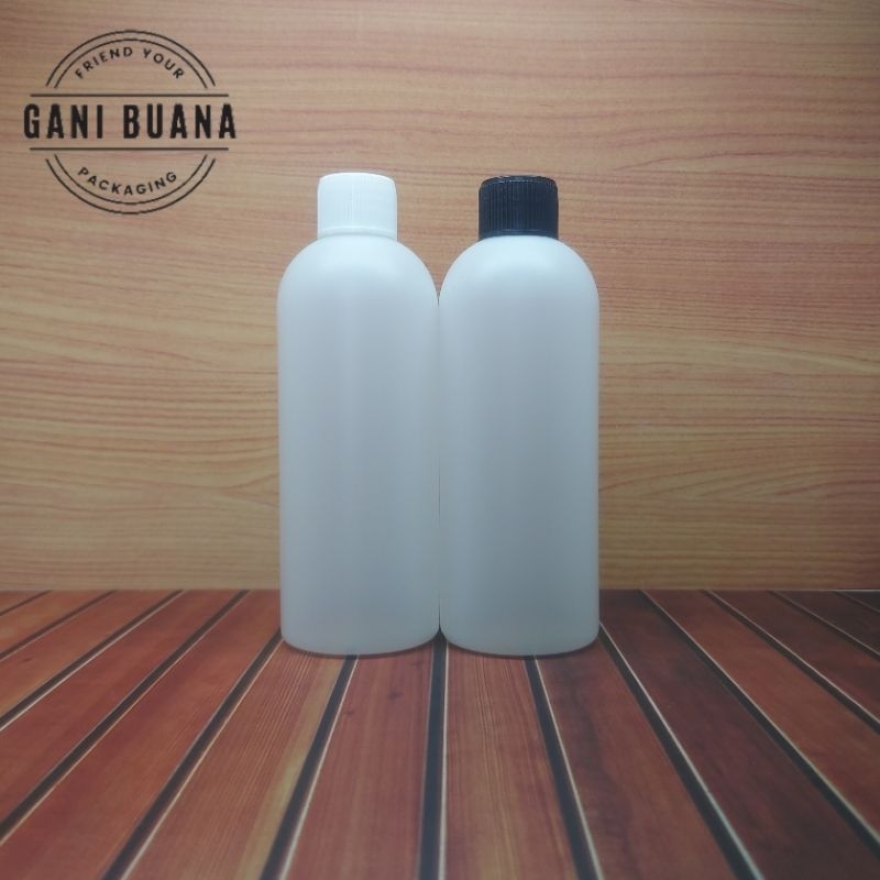 Jual BOTOL ULIR 250ML HDPE NATURAL TUTUP ULIR PLASTIK VARIAN WARNA NECK 24/BOTOL ULIR 250ML ...