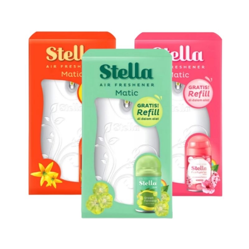 Jual Stella Air Freshener Matic 160ml Alat + Refill Device Mesin ...