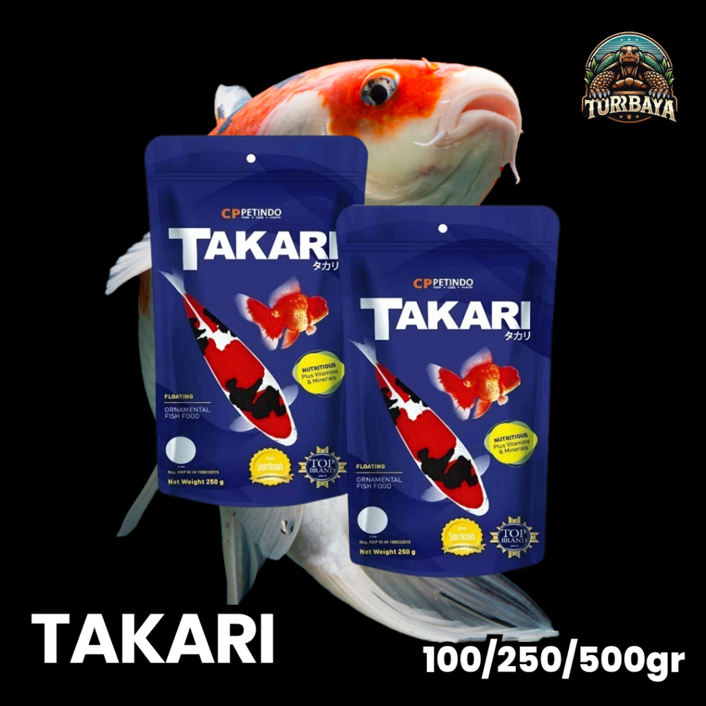 Jual Takari Fish Food Floating Type Mix 5mm / Pakan Ikan Koi - 500gr ...