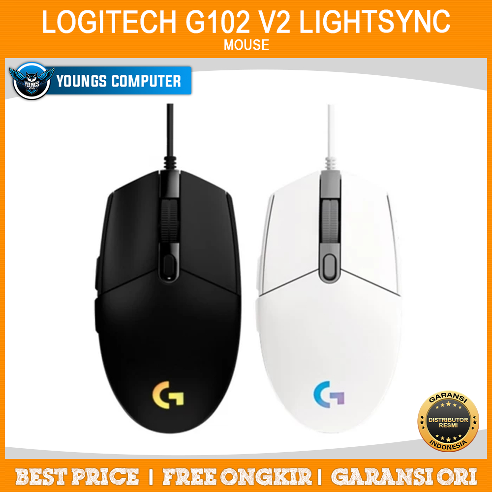 Jual LOGITECH G102 V2 LIGHTSYNC RGB MOUSE GAMING | Shopee Indonesia