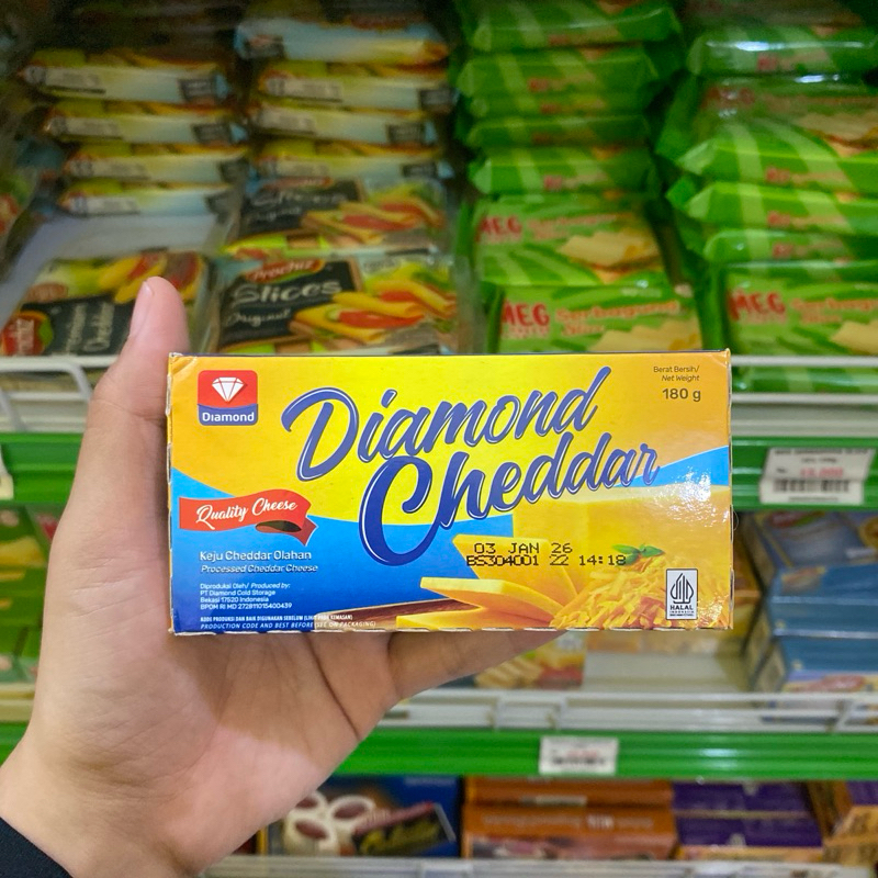 Jual Diamond Cheddar Cheese 180gr | Shopee Indonesia