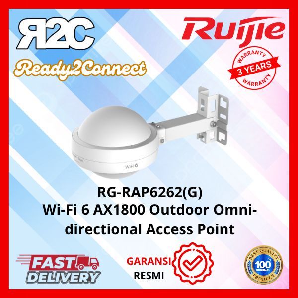 Jual RUIJIE RG-RAP6262(G) Wi-Fi 6 AX1800 Outdoor AP Omni-directional ...