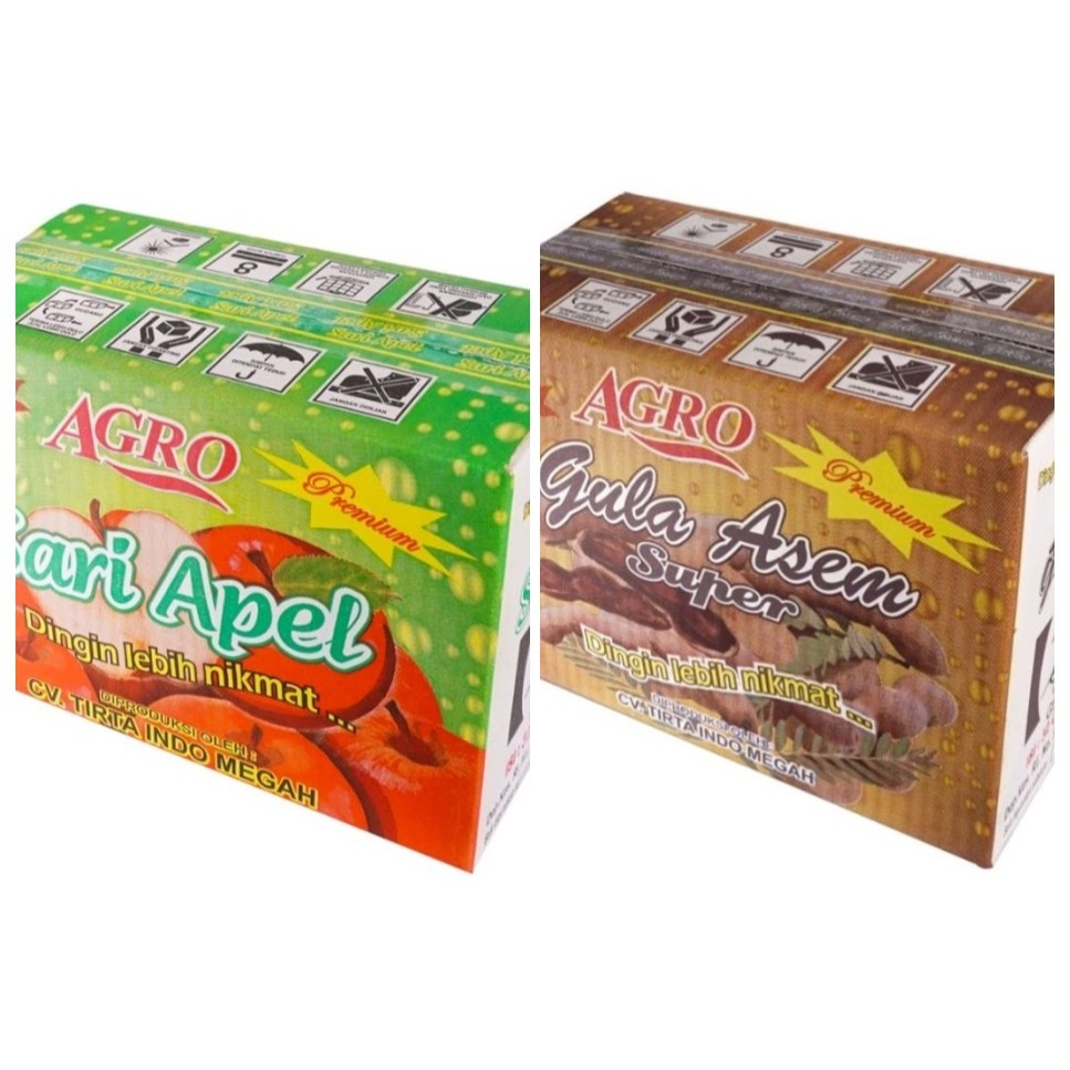 Jual AGRO Minuman Rasa Apel / Asam Jawa 120ml isi 32 pcs | Oleh-Oleh ...