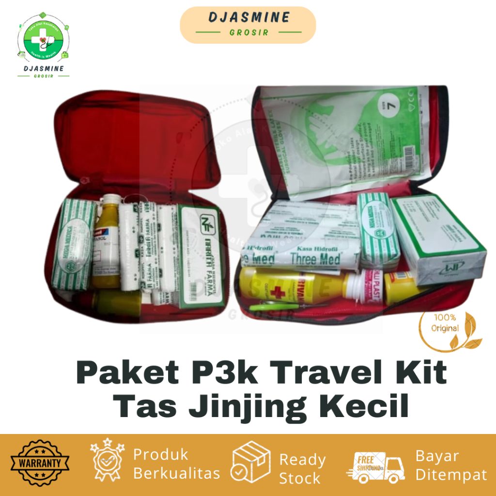 Jual Paket P3K Kit Tas+ISI/ Pouch First Aid Bag Kit / Paket P3K Tas ...