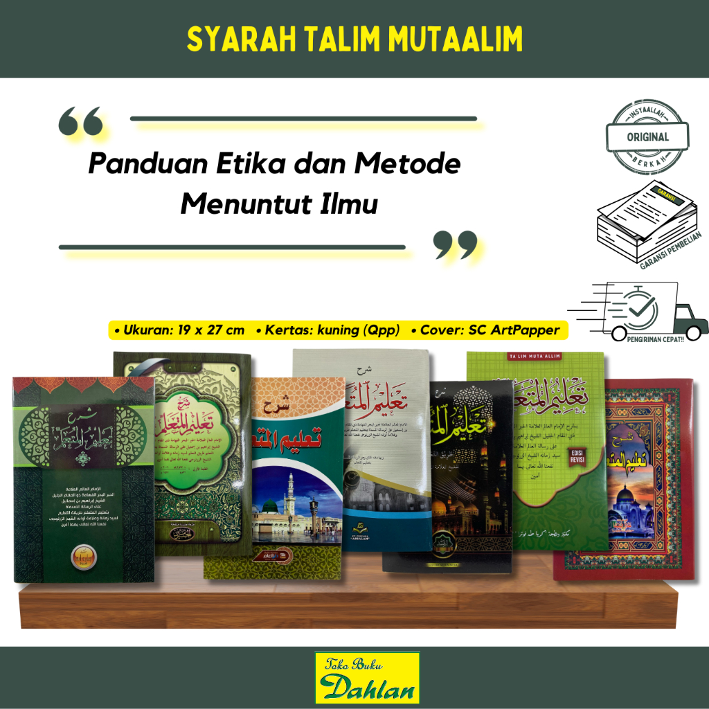 Jual SYARAH KITAB KUNING BIASA TALIM MUTAALIM , KERTAS QPP (KUNING ...