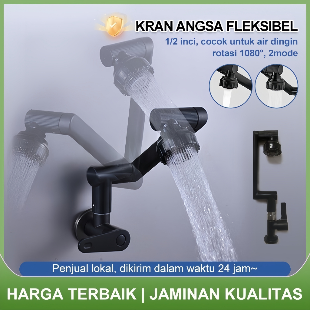 Jual Kran Angsa Dapur Fleksibel//Kran Shower 1/2 Inci/Kran Air/Built-in ...
